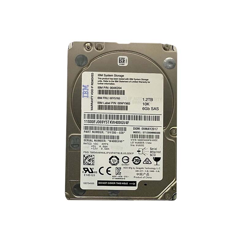 00Y5765 - IBM 1.2TB 10000RPM SAS 6Gb/s Hot Swappable 2.5-Inch Hard ...