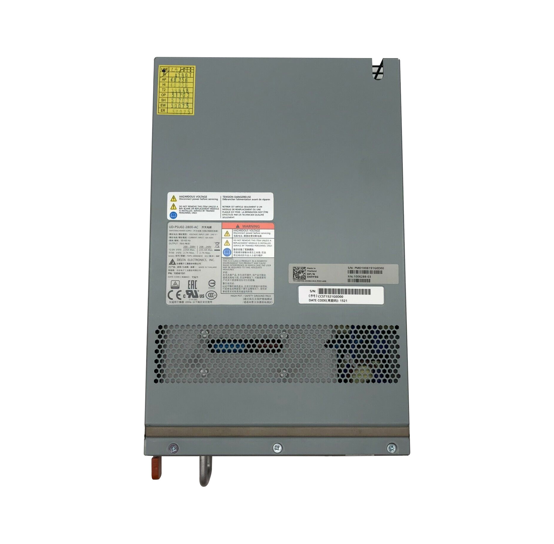 1006288-03 - Dell 2800-Watts Hot Swappable Power Supply for 5U Storage ...