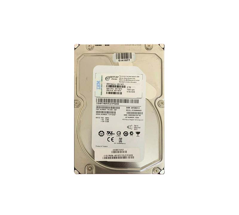 49Y1875 - IBM 2TB 7200RPM SAS 6Gb/s 16MB Cache 3.5-Inch Hard Drive for ...