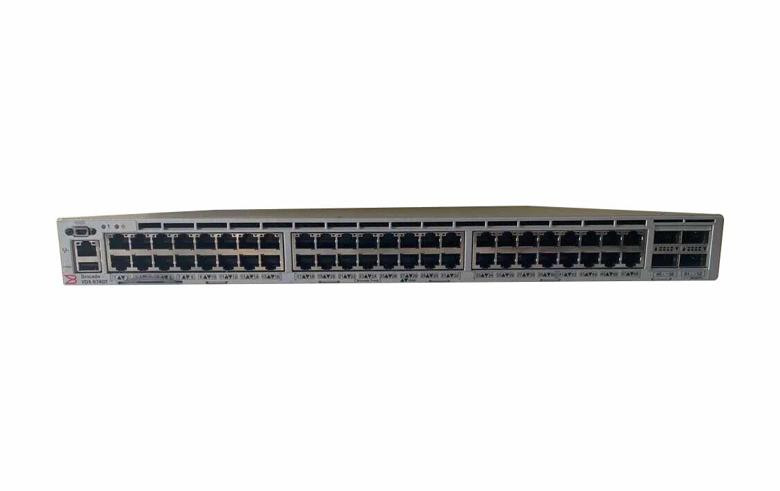 BR-VDX6740T-64-F - Brocade VDX 6740T 48 x Ports SFP+ 10GBase-X + 4 x ...