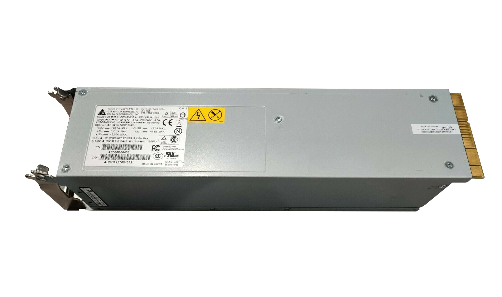 Delta DPS-500LB A 500-Watts Power Supply