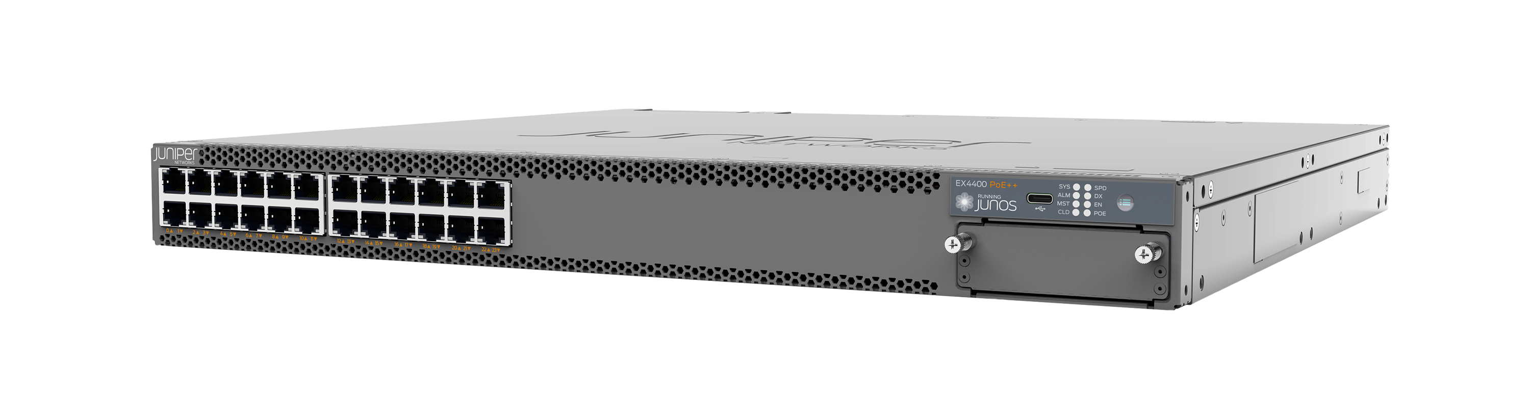 EX4400-24P - Juniper EX4400 Series EX4400-24P 24 x Ports PoE+ 10/100 ...