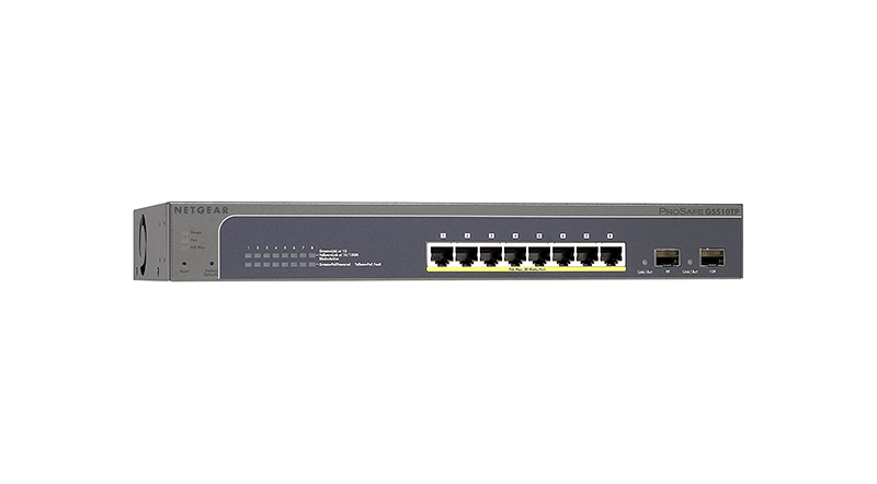 GS510TP - Netgear 8 x Ports PoE+ 10/100/1000Base-T + 2 x SFP Ports ...