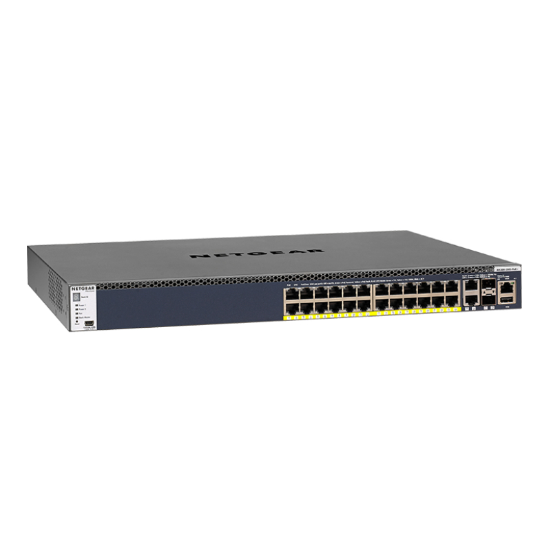 GSM4328PB-100NES - Netgear M4300-28G-POE+ 24 x RJ-45 Ports PoE+ ...
