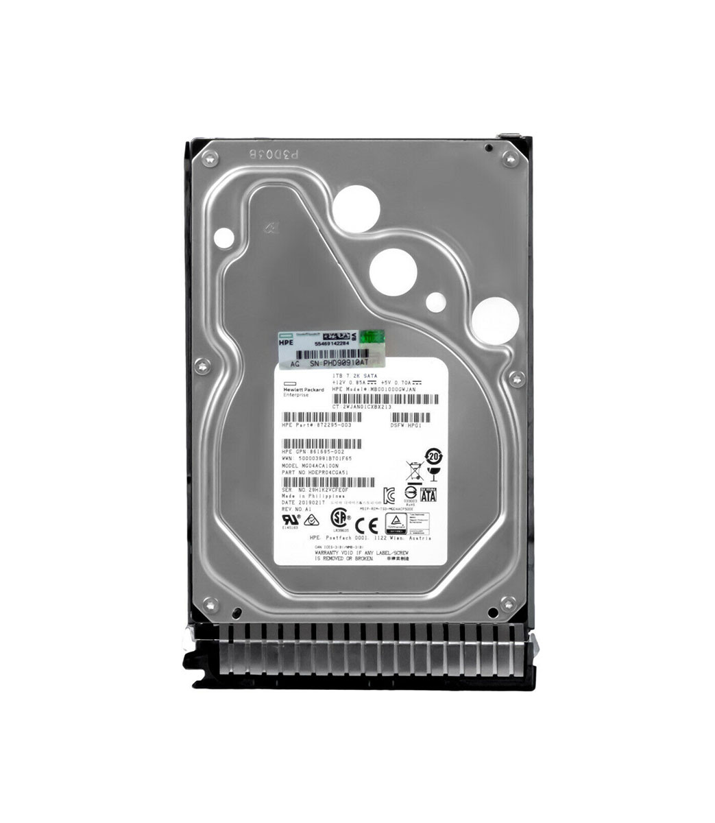 MB001000GWJAN - HP 1TB 7200RPM SATA 6Gb/s Hot-Swappable 3.5-Inch ...