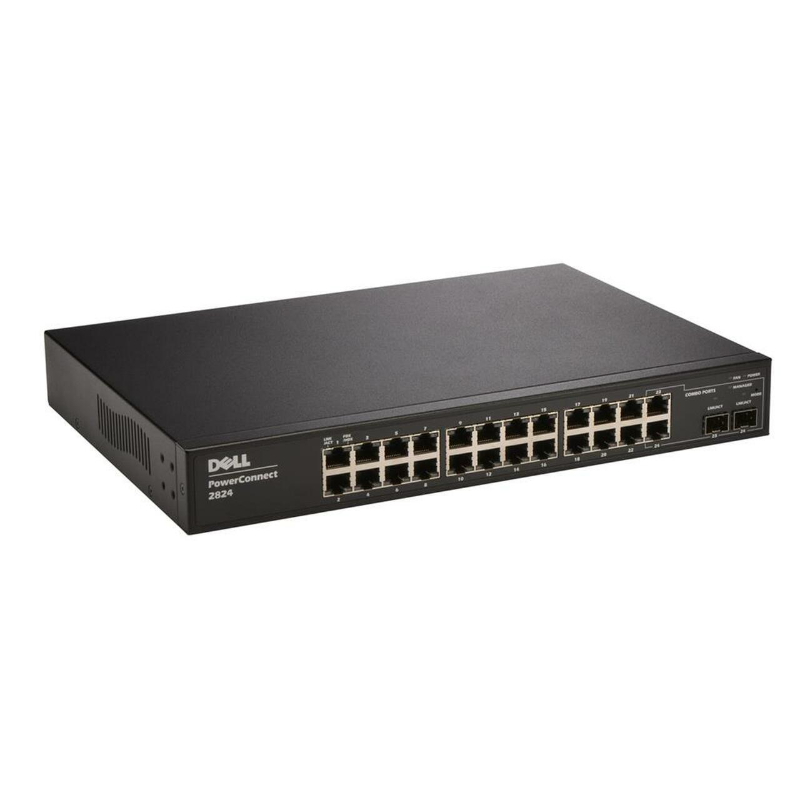 PCT2824 - Dell PowerConnect 2824 24-Ports 10/100/1000Base-T + 2 x SFP ...