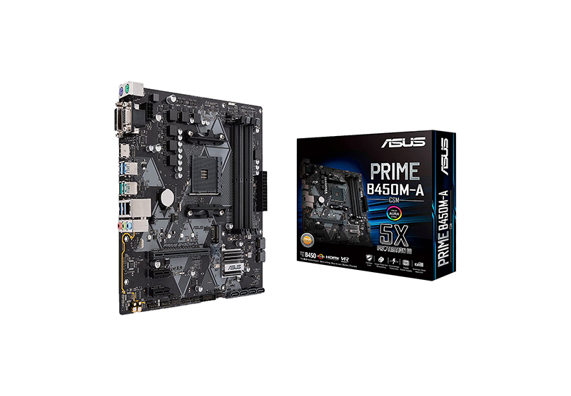Asus PRIMEB450M-A/CSM Prime B450M-A/CSM Socket AM4 AMD B450 Chipset ...