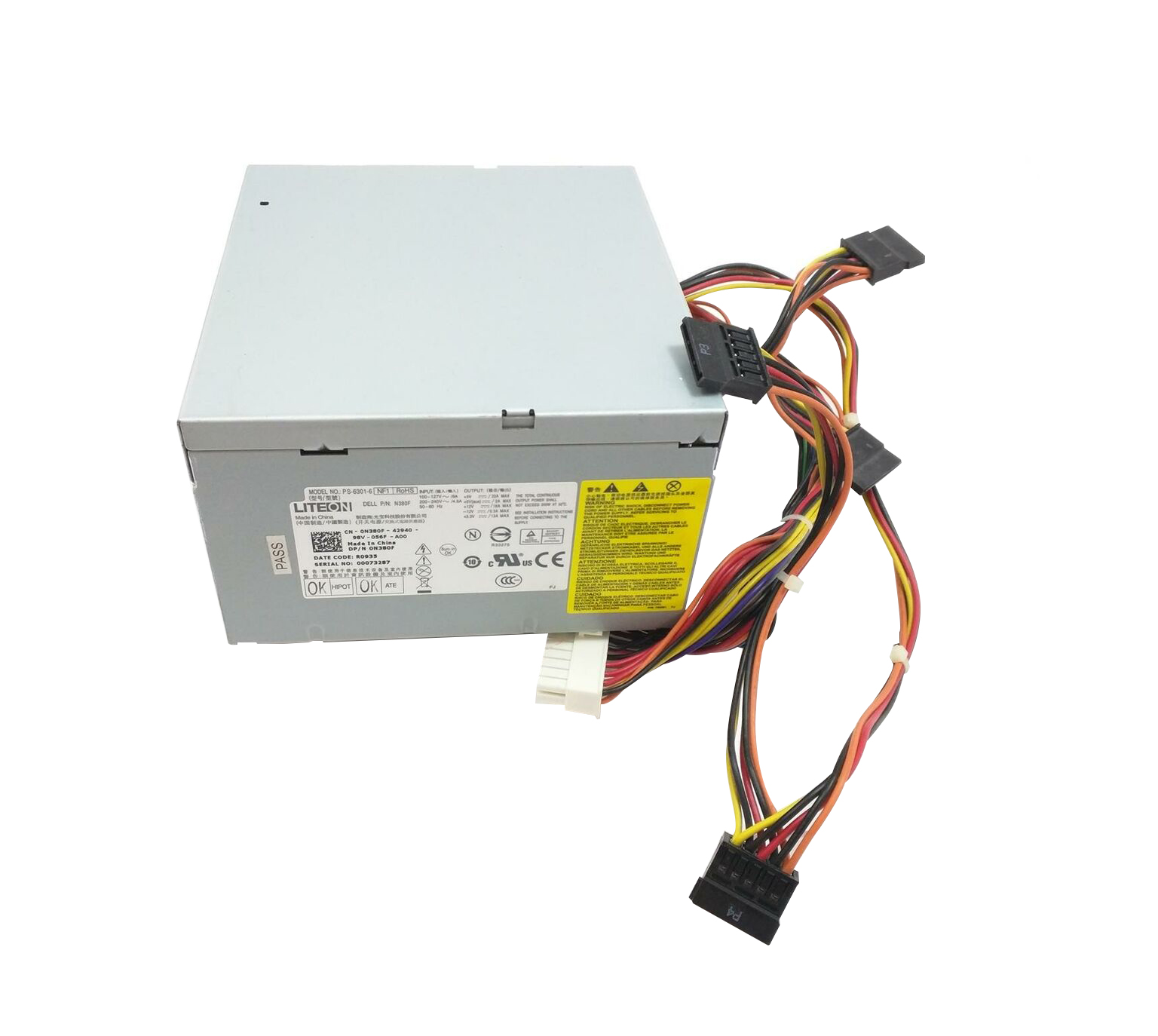 PS-6301-6 - Lite-On 300-Watts 200-240V AC 50-60Hz Power Supply for ...