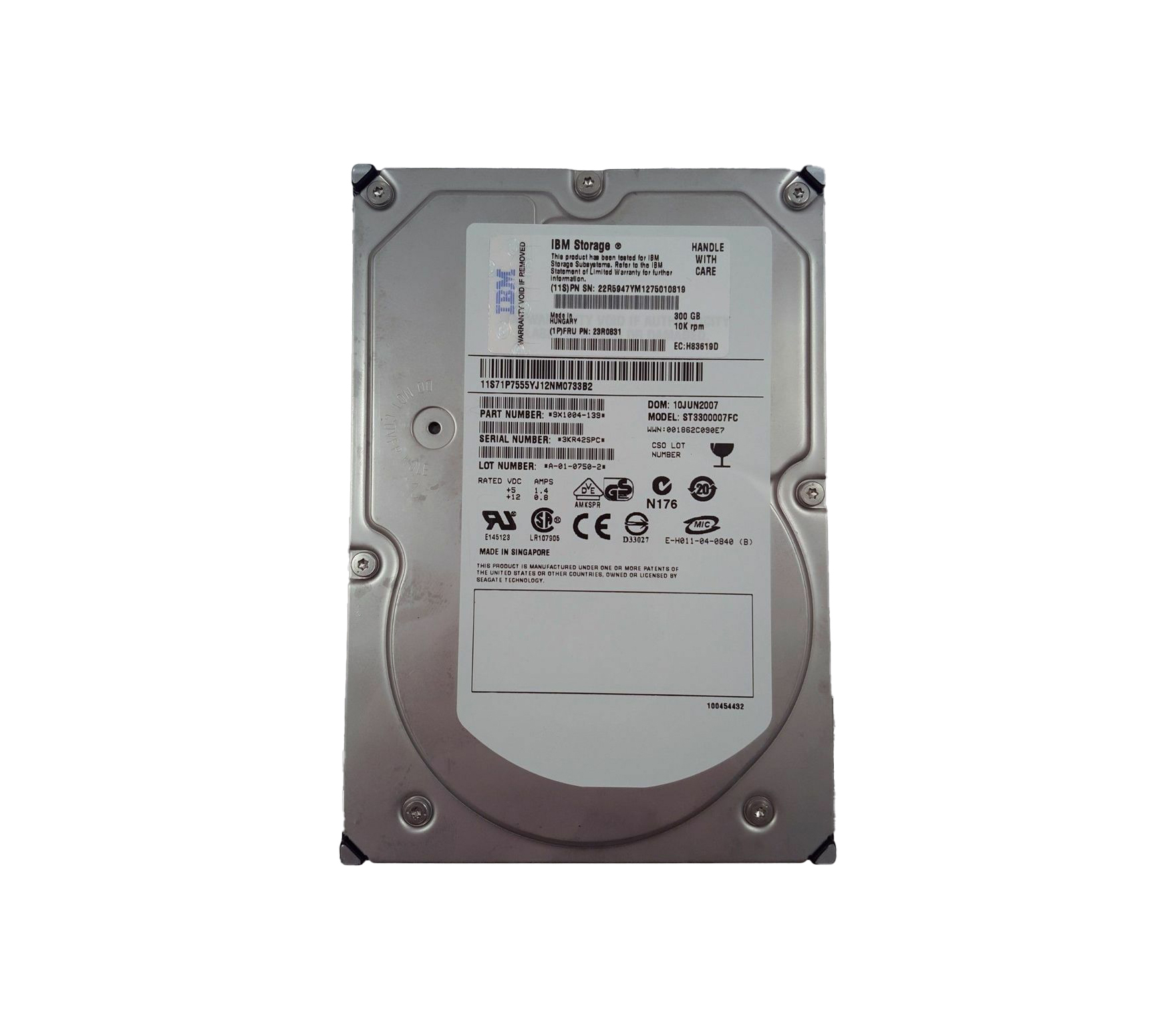 ST3300007FC - Seagate Cheetah 10K.7 Series 300GB 10000RPM Fibre Channel ...
