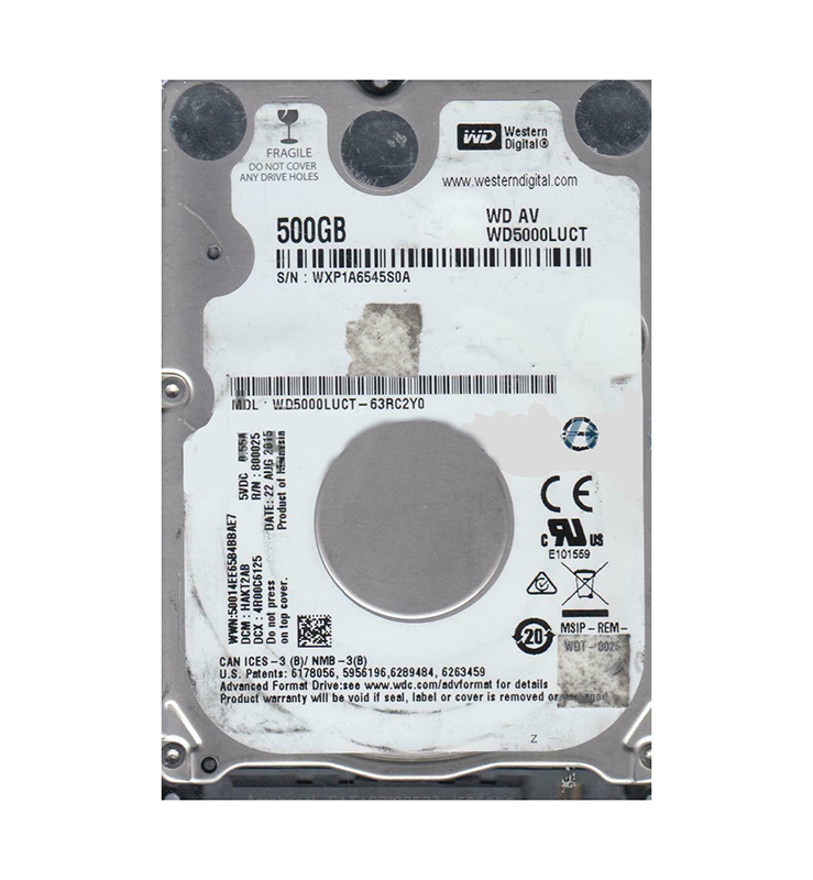 WD5000LUCT-63RC2Y0 - Western Digital AV-25 500GB 5400RPM SATA 3Gb/s ...
