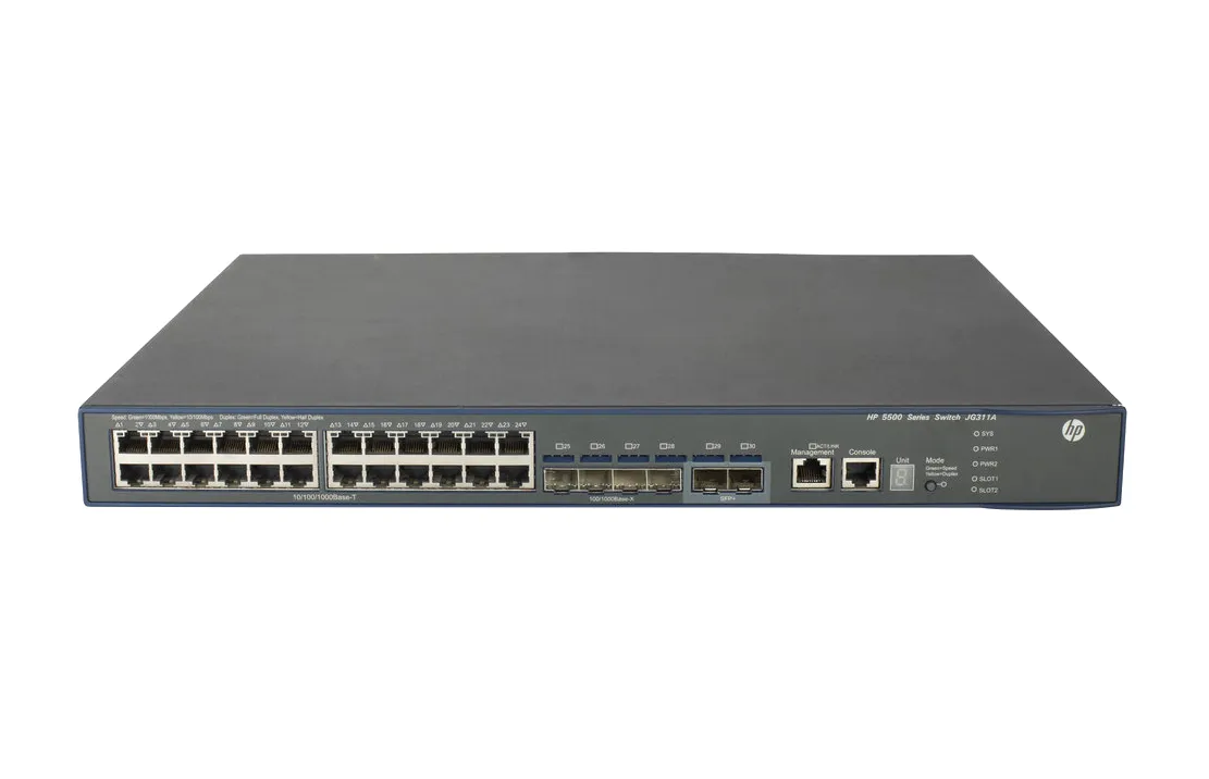 A5500E - HP A5500-24G Dc Ei 24 Port Gigabit Ethernet Switch Jd373A Nob