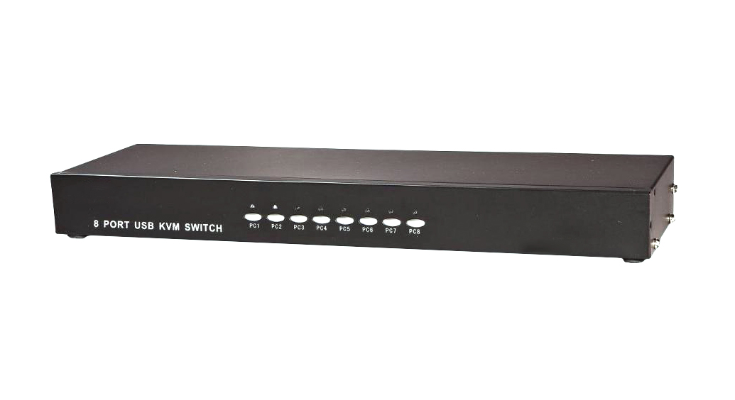 71PXP - Dell 8 x Ports VGA + 1 x Port DB-9 Rack-Mountable KVM Switch