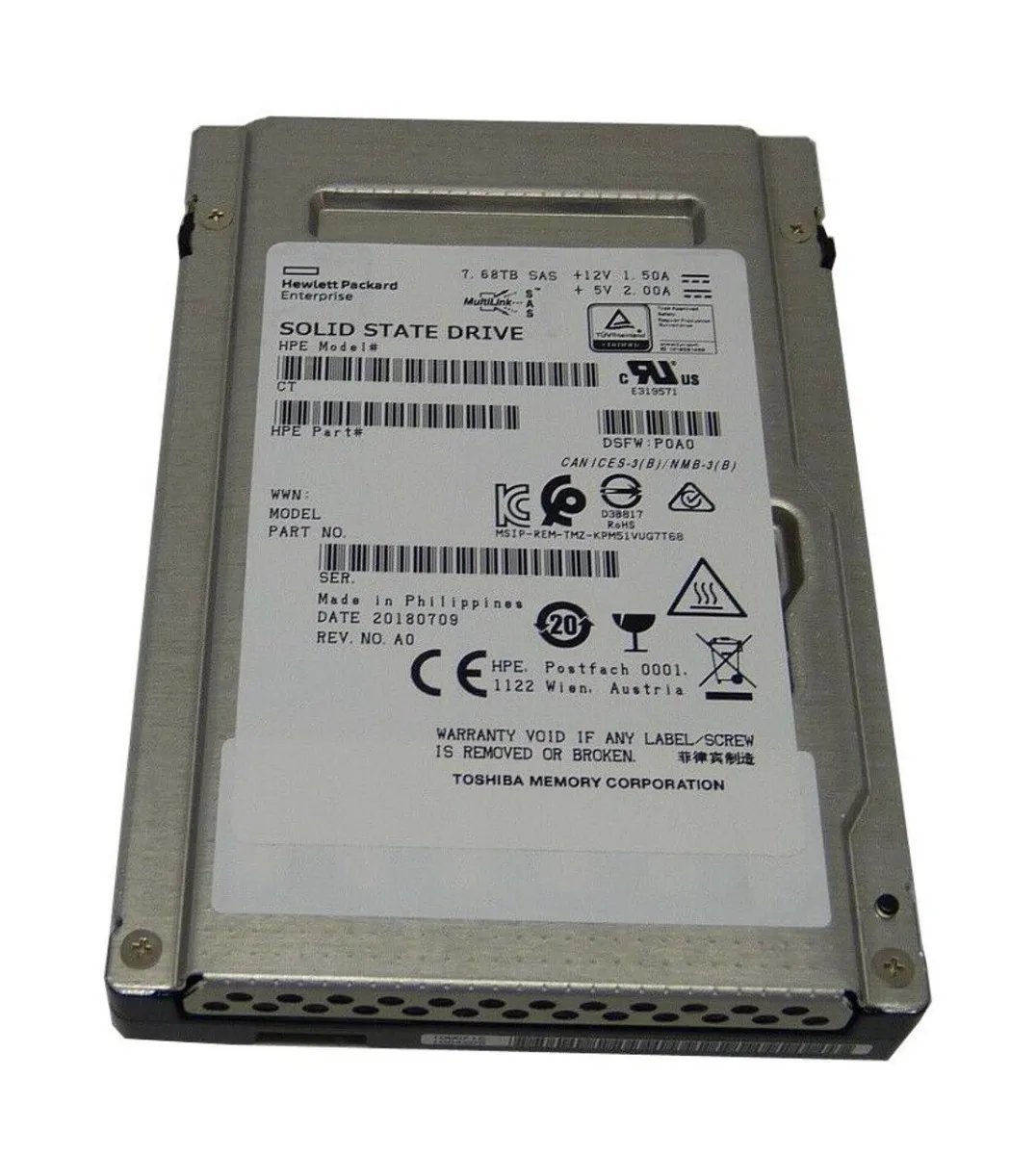 R0Q00A | HPE 7.68TB Solid State Drive